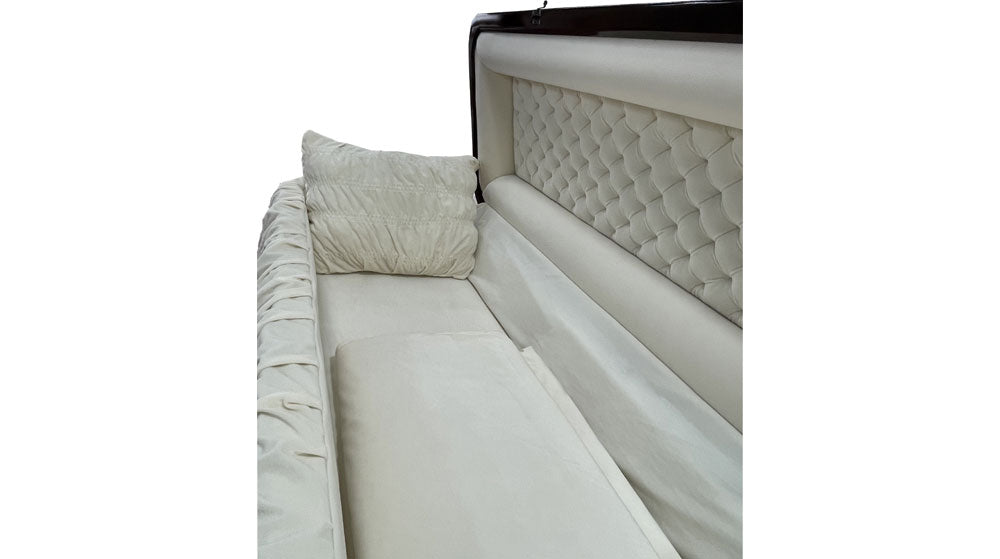 Emperor Carving Solid Mahogany Casket - Rosewood – Coffin World