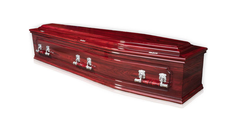 Freedom Raised Coffin - Rosewood – Coffin World