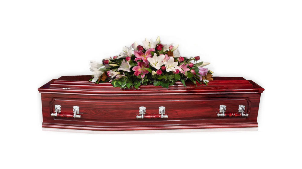 Freedom Raised Coffin - Rosewood – Coffin World