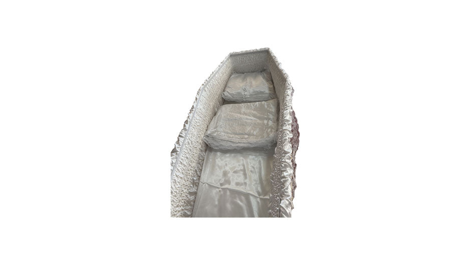 Grecian Urn Casket (Solid Wood - Half Lid) - Matt Brown – Coffin World