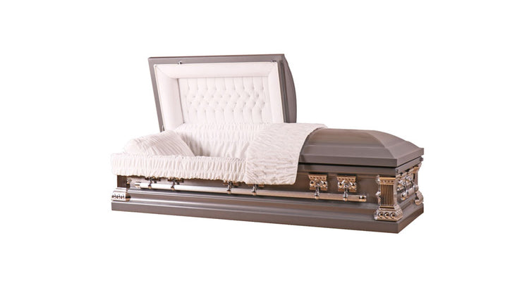 Coppertone Stainless Steel Casket - Gun Metal – Coffin World